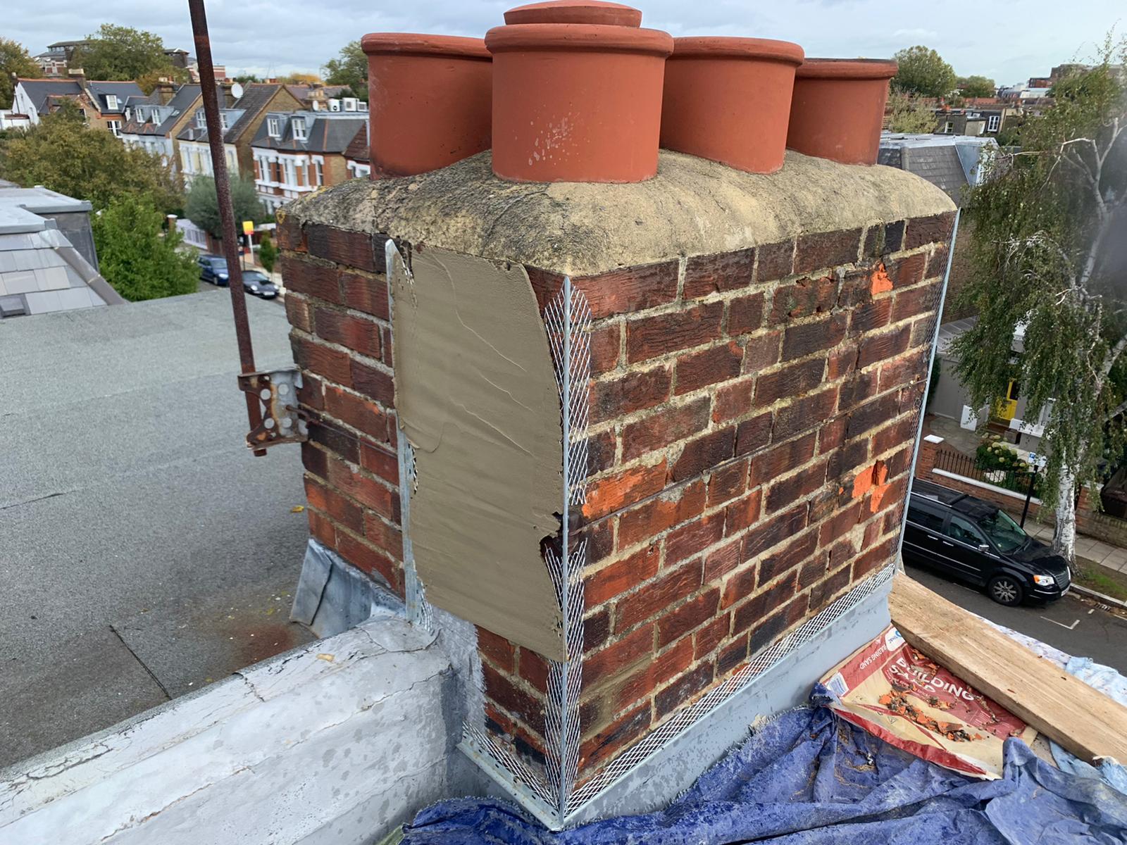 Chimney Rebuilt - Roofing Transformers